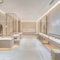 China Commercial Wooden Jewelry Display Case with Glass Window for Store Interior for sale