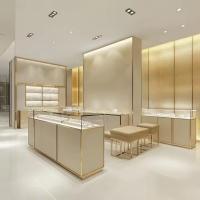 China Commercial Wooden Jewelry Display Case with Glass Window for Store Interior for sale