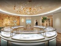 China Luxury Wood Body Jewelry Showcase with Glass Display Area for Shop Fitting for sale