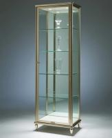 China Retail Wall Jewelry Showcase Metal Structure Wooden Back Panel Glass Display Cabinet for sale