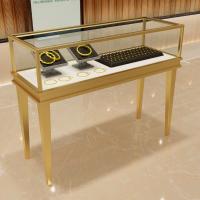China Modern Minimalist Jewelry Display Stand Combination Tall Square Glass Tower + Long Display Counter Custom Logo for Jewelry Shop for sale