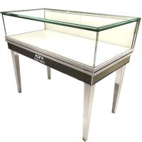 China Elegant LED Jewelry Shop Cabinet Metal Glass Wood Illuminated Display Furniture for sale