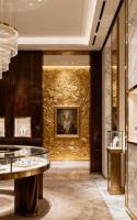 China Stable Structure Jewelry Display Case Metal Glass Combined Solid Wood Wholesale Cabinet for sale