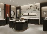 China Premium Jewelry Exhibition Display Cabinet Glass Wood Stainless Steel with LED for sale