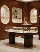 China Wholesale Jewellery Shop Furniture Custom Metal Wood Glass Retail Display Cabinet for sale