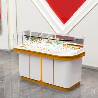 China Elegant Wooden Jewelry Showcase with Glass Sides for Retail Display for sale