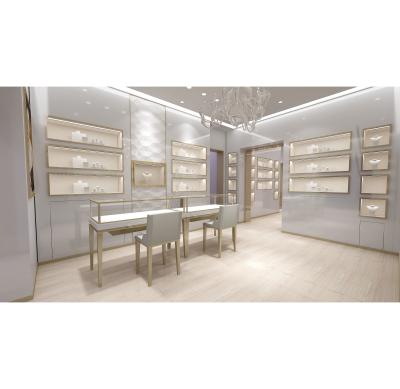 China Contemporary Wood Jewelry Display Case with Glass Front and Security Lock for sale
