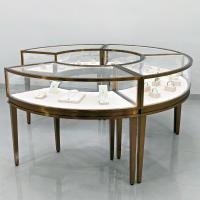 China Stylish Wood Jewelry Showcase with Glass Shelf for Jewelry Retail Store for sale