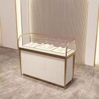 China Modern Wood & Glass Jewelry Display Case with Lockable Glass Front for sale