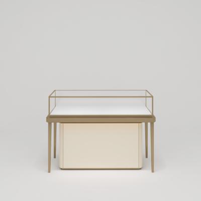 China Premium Wood Jewelry Display Cabinet with Glass Top for Countertop Use for sale
