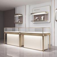 China Premium Wood Jewelry Display Cabinet with Glass Top for Countertop Use for sale