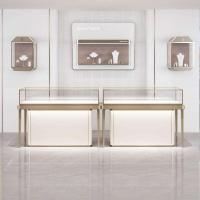 China Premium Wood Jewelry Display Cabinet with Glass Top for Countertop Use for sale