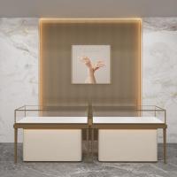 China Premium Wood Jewelry Display Cabinet with Glass Top for Countertop Use for sale