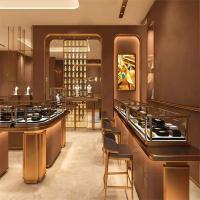 China Luxury Jewelry Store Display Cabinet Made of Wood and Transparent Glass for sale