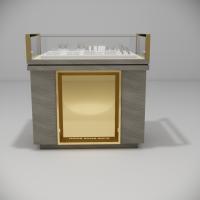 China Premium Wooden Jewelry Display Case with Tempered Glass Shelving & LED Lighting for sale
