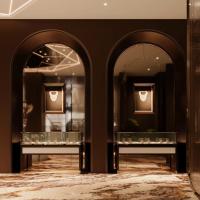 China High Grade Solid Wood Jewelry Display with Tempered Glass Door & LED for sale