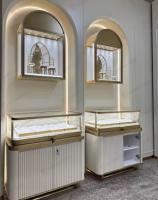 China High Quality LED Lighting Jewelry Display Fixtures Durable Metal/Glass/Wood Structure & Lockable Glass Top Store Fixtures for sale