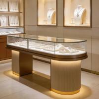 China Jewelry Exhibition Shop Luxury Jewelry Pop up Shop Display Commercial Jewelry Store Display showcase Dustproof for sale