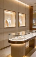 China Jewelry Exhibition Shop Luxury Jewelry Pop up Shop Display Commercial Jewelry Store Display showcase Dustproof for sale