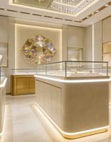 China Luxury Jewelry Store Display Showcase for Sale Display Cabinet Jewels Mall Counter Jewelry Kiosk Tempered Glass Jewelry Case for sale