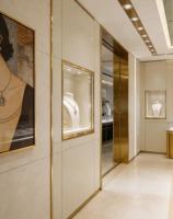 China Luxury Jewelry Store Display Showcase for Sale Display Cabinet Jewels Mall Counter Jewelry Kiosk Tempered Glass Jewelry Case for sale
