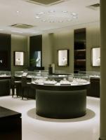 China High Luxury Black Glass Jewelry Cabinet with LED Lighting for Jewelry Shop Decoration for sale