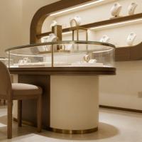 China Professional Jewelry Shop Interior Design Display Showcase Jewelry Shop Showroom 3D Rendering Design for sale