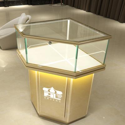 China Luxury Wooden Jewelry Display Showcase for Jewelry Store Furniture and Retail Decoration for sale