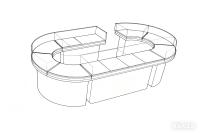 China Luxury Wooden Jewelry Display Showcase for Jewelry Store Furniture and Retail Decoration for sale