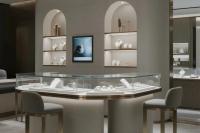 China High End Wooden Jewelry Glass Display Cabinet Multifunctional Front Cabinet for Jewelry Shop for sale