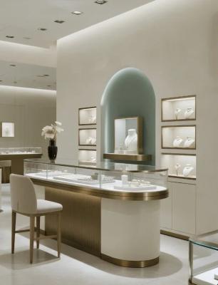 China Modern Jewellery Store Wall-mounted Cabinet Lockable Jewelry Shop Glass Front Showcase for sale