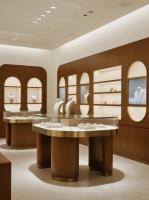 China Modern Jewellery Store Wall-mounted Cabinet Lockable Jewelry Shop Glass Front Showcase for sale