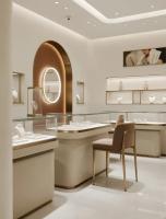 China Modern Jewellery Store Wall-mounted Cabinet Lockable Jewelry Shop Glass Front Showcase for sale