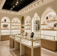 China Customized Decor Jewellery Shop Front Jewelry Display Showcase with Lock for sale