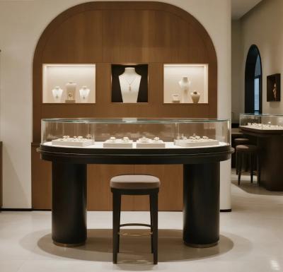 China Retail Jewelry Watch Shop Interior Design Customized Jewellery Showroom Front Display Counter for sale