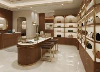 China Luxury Jewelry Store Interior Design Retail Shop Wall Shelf Display Furniture Jewelry Front Showcase for sale