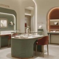 China High End Jewellery Shop Interior Design Vitrine Jewelry Display Showcase Boutique Front Display Cabinet for sale