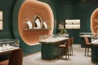China High End Jewellery Shop Interior Design Vitrine Jewelry Display Showcase Boutique Front Display Cabinet for sale