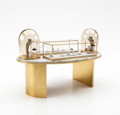 China Modern Design Jewelry Display Cabinet Dust Proof Jewelry Showcase for sale