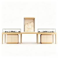 China Luxury LED Lit Tempered Glass Jewelry Showcases with Customizable Design for Retail Stores and Shopping Malls for sale