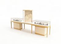 China Luxury LED Lit Tempered Glass Jewelry Showcases with Customizable Design for Retail Stores and Shopping Malls for sale