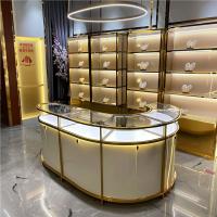 China Custom Color Stainless Steel Jewelry Display Front Cabinet for Durable Using for sale