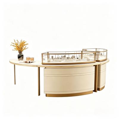 China Modern Design LED Lighting Jewelry Display Cabinet Dust Proof Jewelry Showcase for Retail Store & Showroom for sale