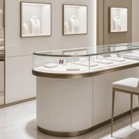 China Classic Wooden Jewelry Showcase with Glass Cabinet for Jewelry Shop for sale