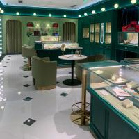 China Luxury Wooden Jewelry Display Furniture with Glass Display Area for sale