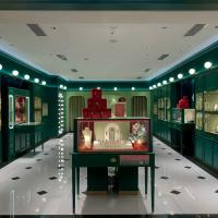 China Luxury Wooden Jewelry Display Furniture with Glass Display Area for sale