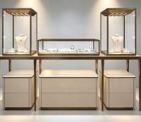 China Wholesale Custom Glass Jewelry Display Showcase Jewelry Store Design Wall Mounted Jewelry Display Cabinet Showcase for Shopping for sale