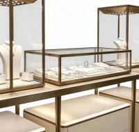 China Wholesale Custom Glass Jewelry Display Showcase Jewelry Store Design Wall Mounted Jewelry Display Cabinet Showcase for Shopping for sale