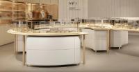 China Modern Luxury Jewelry Display Cases with LED Lighting High End Custom Glass Showcases for Retail Stores and Shopping Malls for sale