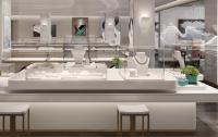 China Modern Luxury Jewelry Display Cases with LED Lighting High End Custom Glass Showcases for Retail Stores and Shopping Malls for sale